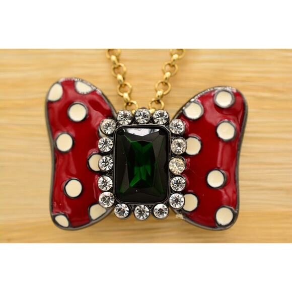 MAWI | Jewelry | Mawi X Disney Necklace Minnie Mouse Bow Red Pendant ...